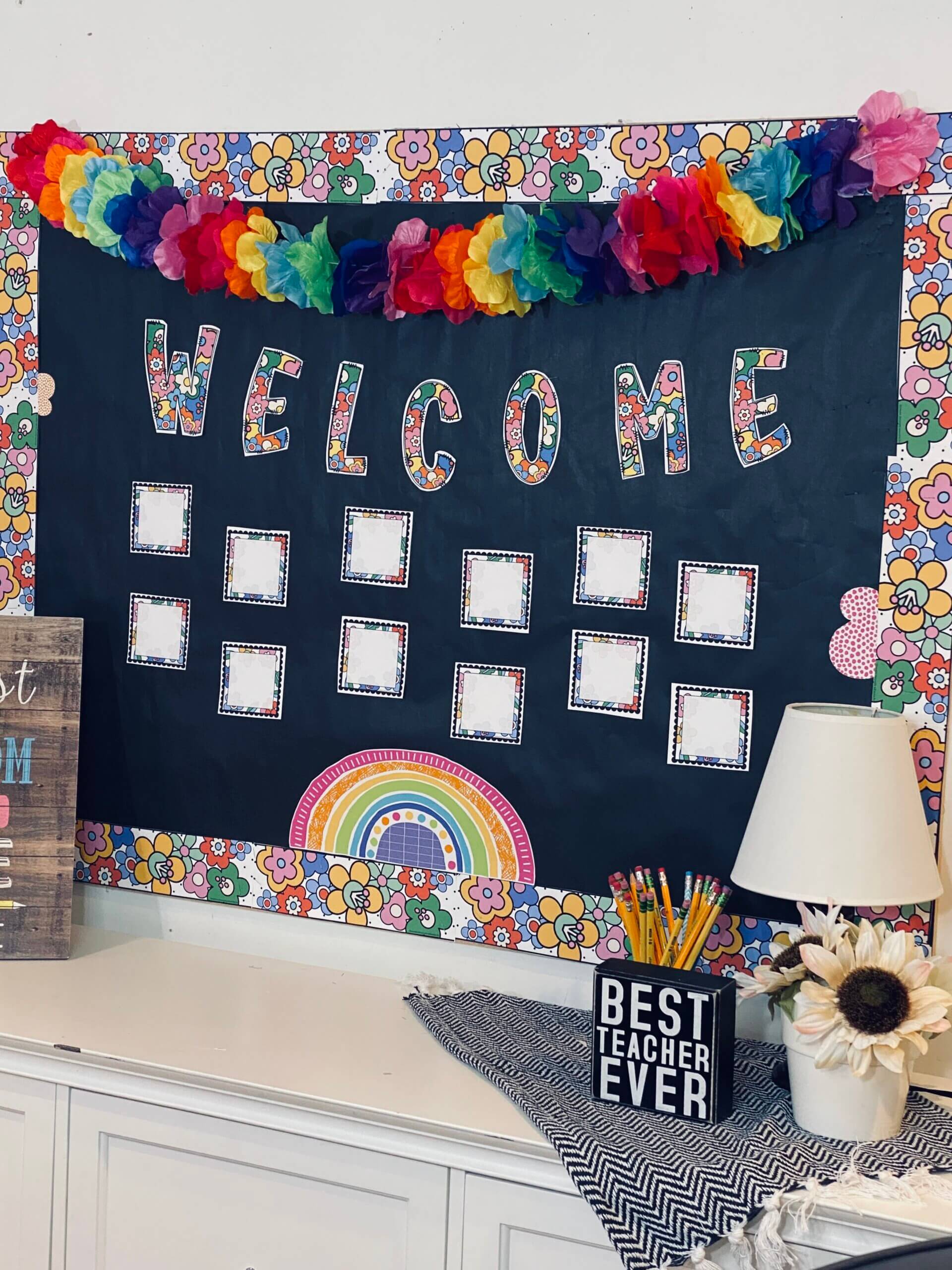 Free "Welcome" Bulletin Board Sample - Create Decorate Educate
